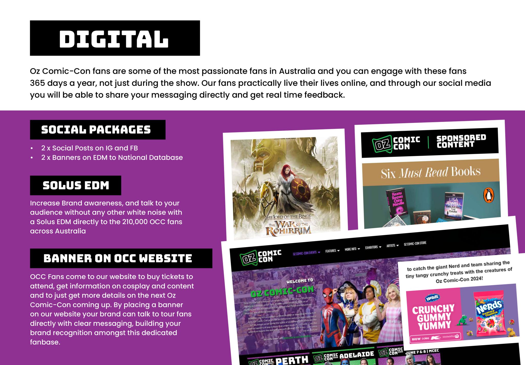 Sponsorship Opportunities - Oz Comic-Con